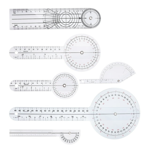 6 Pcs Ruler Protractor Medical Goniometer Goniometers Body Measure ...