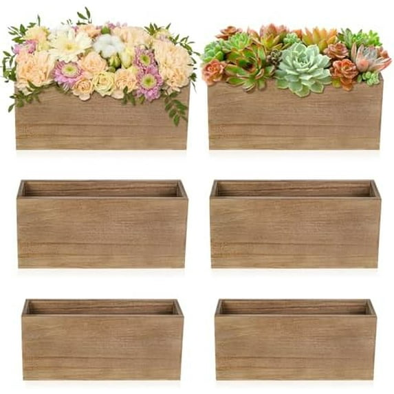 6 Pcs Rustic Wooden Boxes for Storage, Decorative, Display, Arts ...