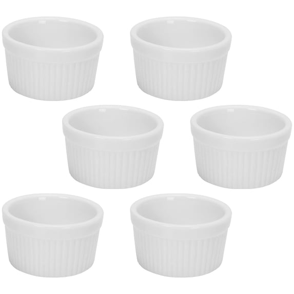 6 Pcs Sauce Cup Anti Rust Ramekins 8 Oz Oven Safe Ceramic Baking Tomato ...