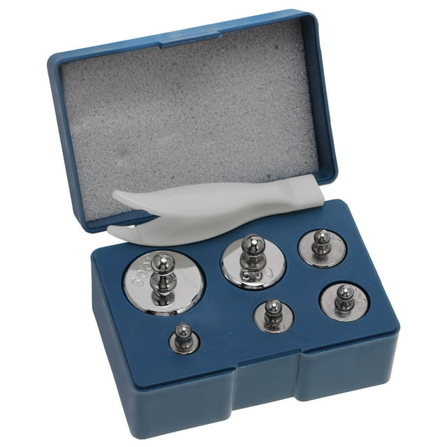 6 Pcs Scale Weights Steel Weight Kit Calibration Weight Set Scale ...