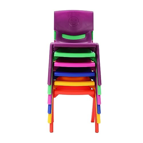 6 Pcs School Chairs, Stackable Classroom Chairs with 11.02'' Seat ...