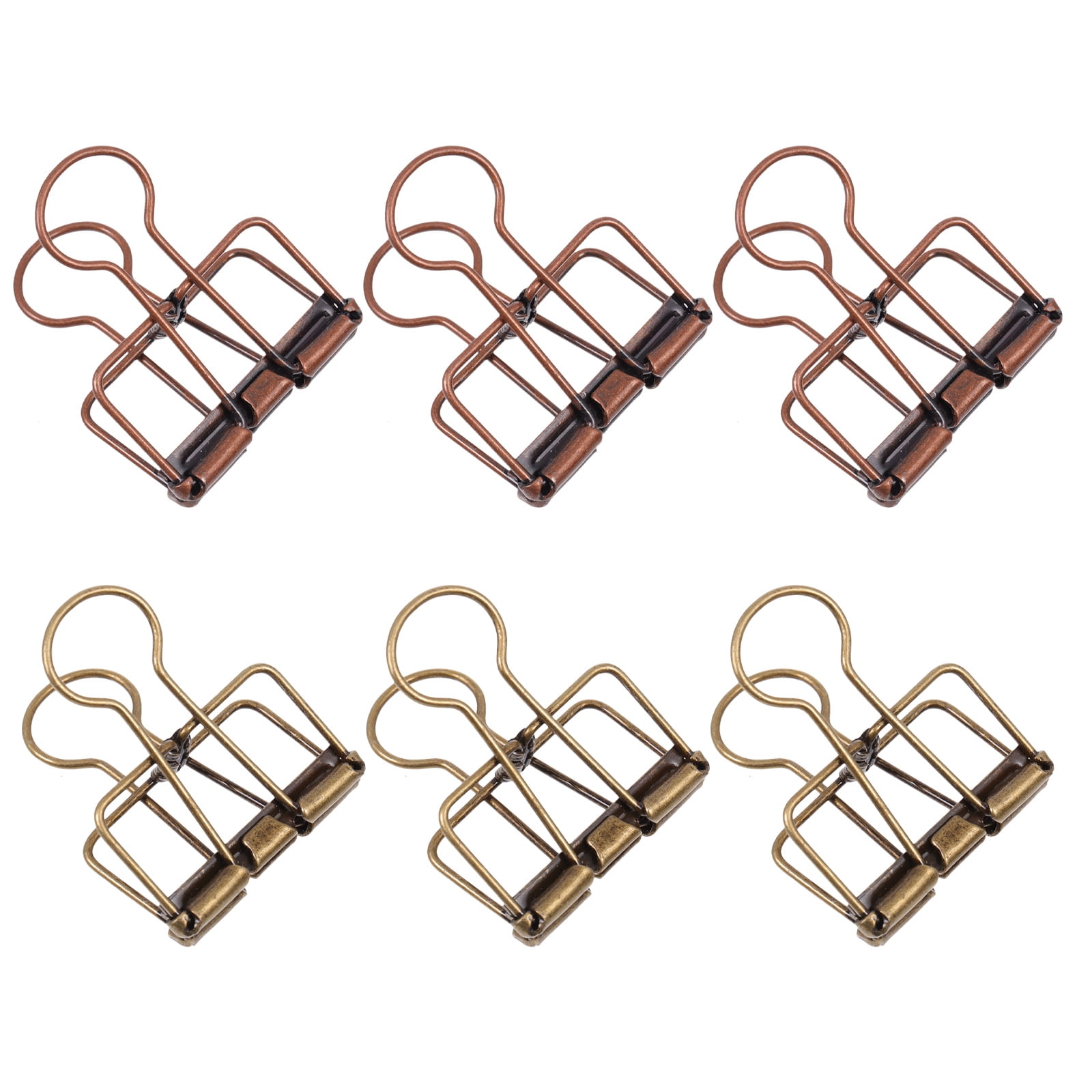 6 Pcs Scrapbook Clamp Holders Elliot Folder Paper Clips Office 4.00X2 ...
