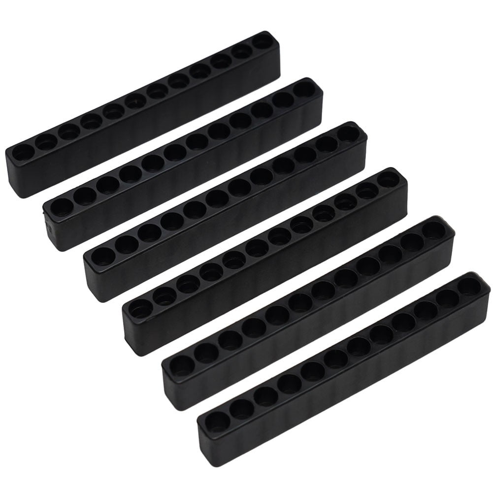 6 Pcs Screwdriver Bit Holder for 1/4 Inch Hex Shank, Plastic Storage ...