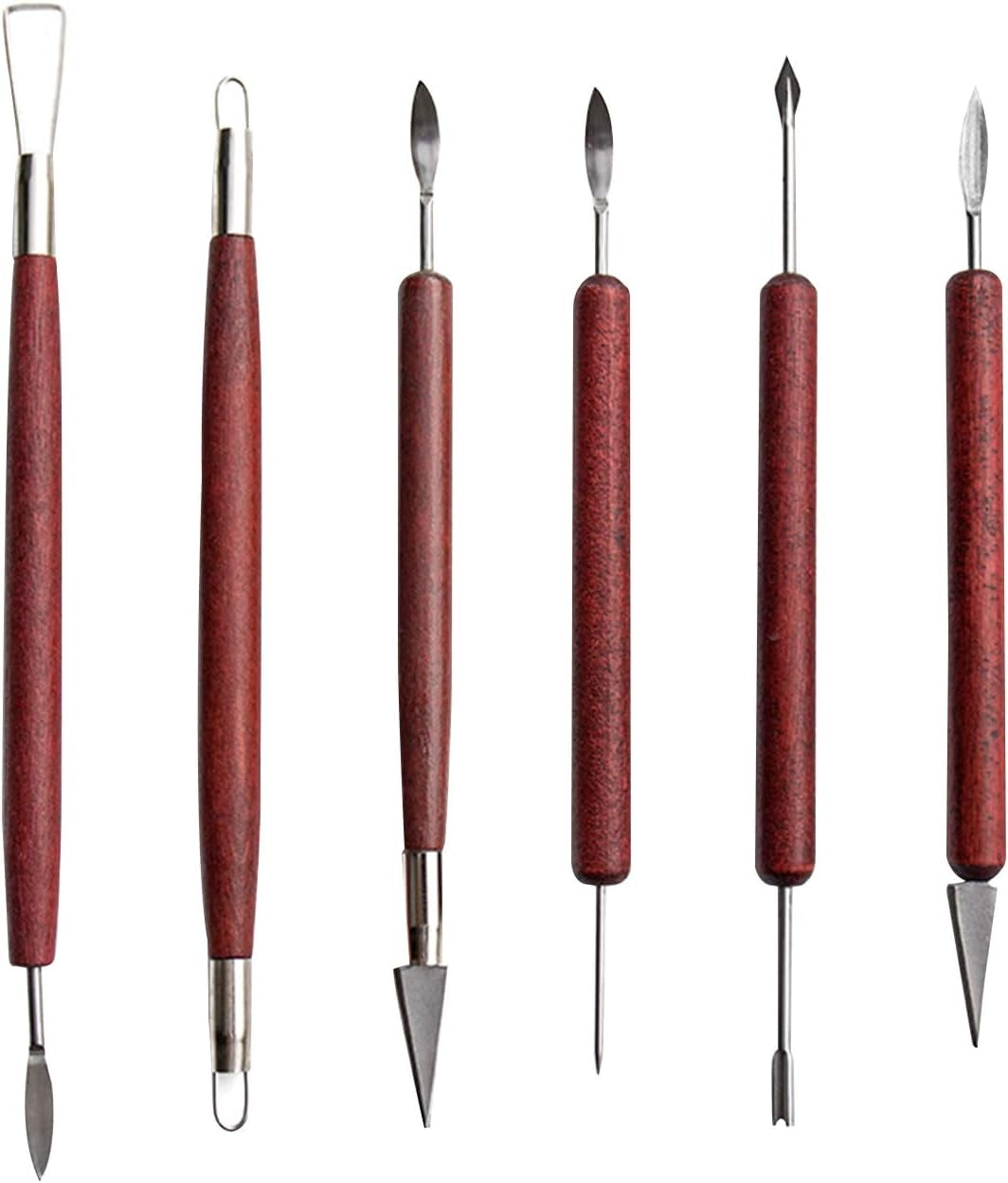 6 Pcs Sculpting Clay Tools Clay Tool Kit Clay Tools for Adults ...