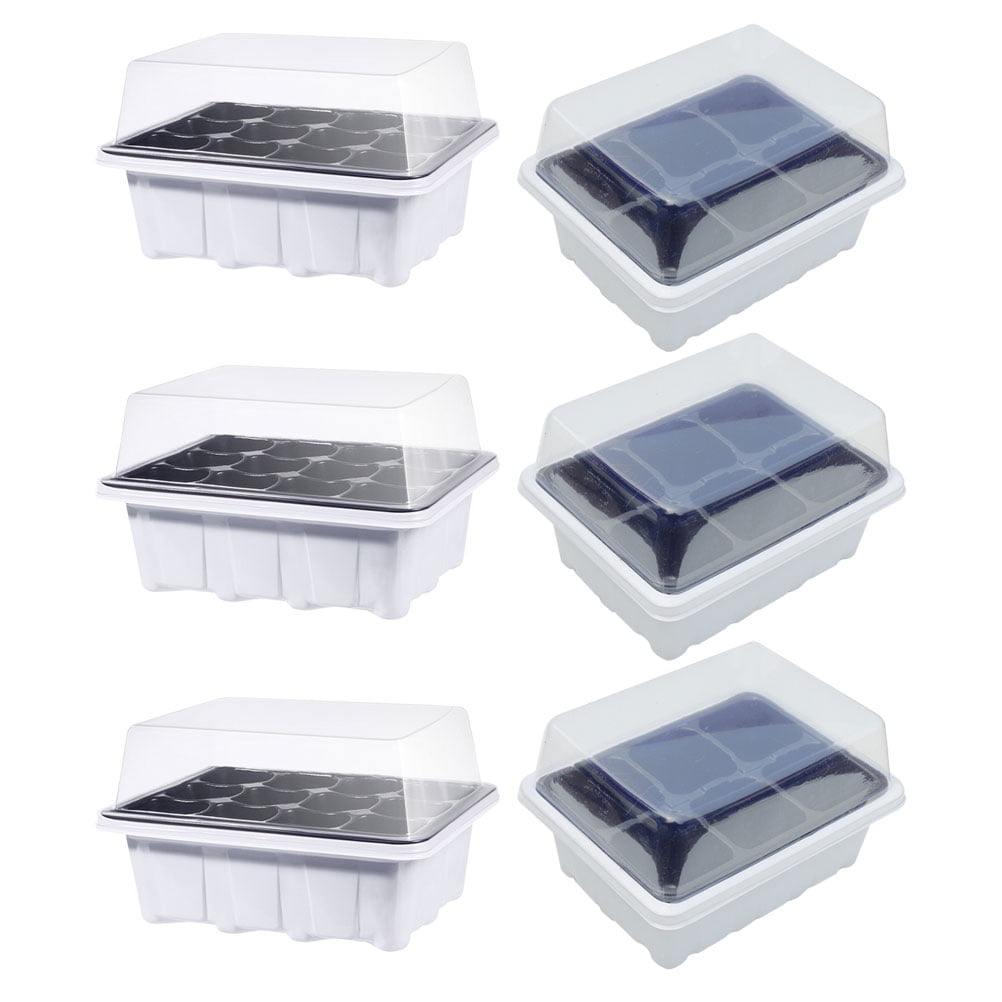 6 Pcs Seed Pots Seedling Box Plant Starting Trays Breeding Tool ...