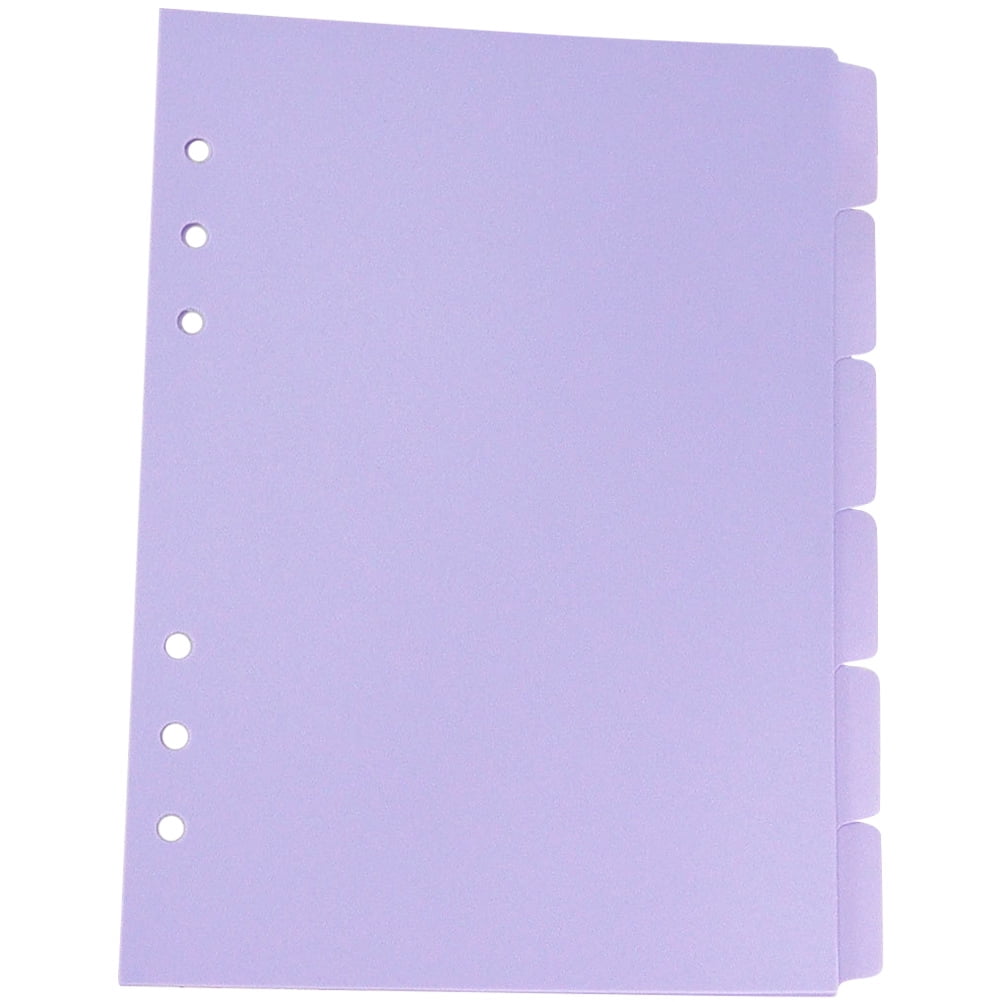 6 Pcs Separator Page Pocket Dividers Binder Tabs with Pockets Note Pads ...