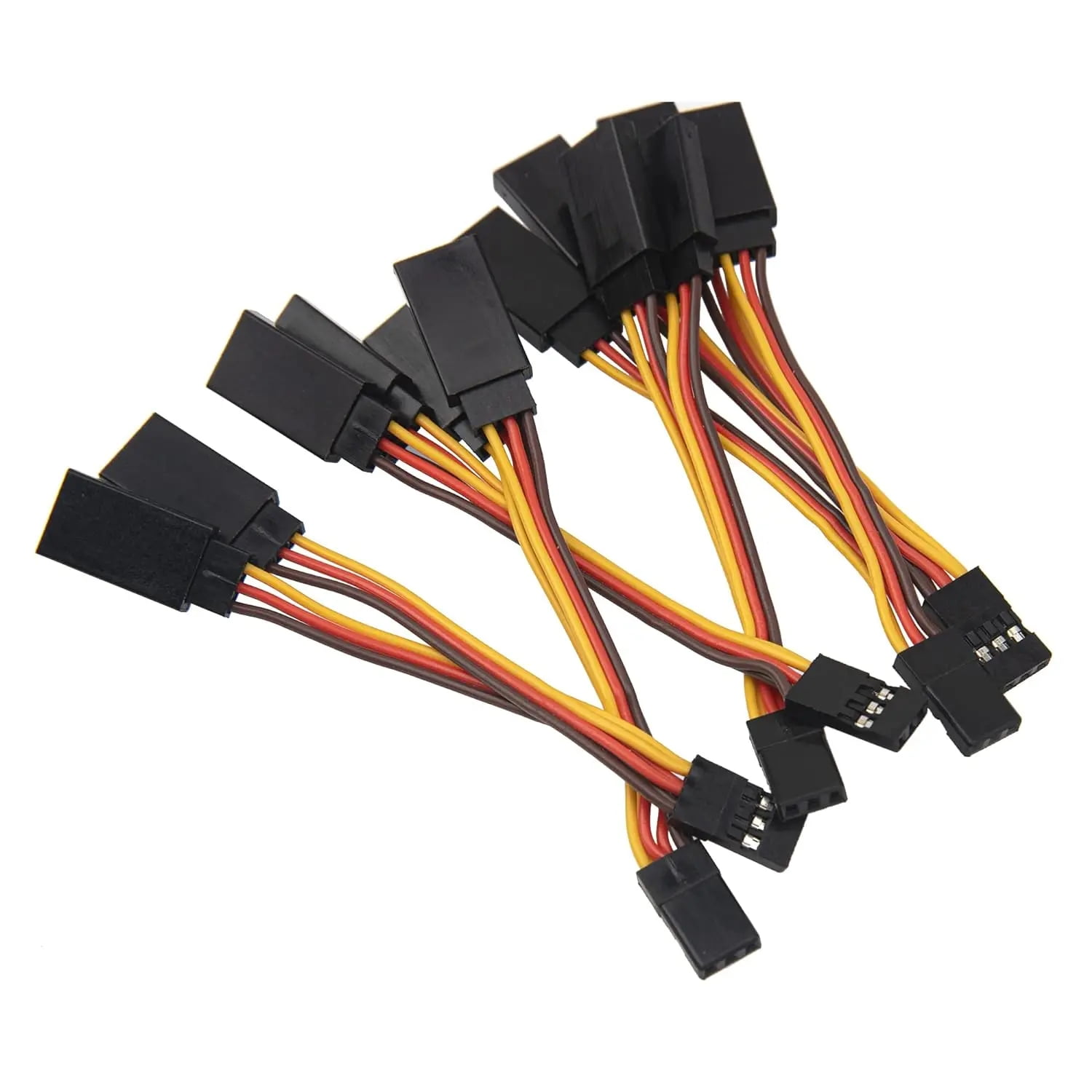 6 Pcs Servo Y Harness Splitter Cable 3 Pin Connector Wire,Male to 2 ...