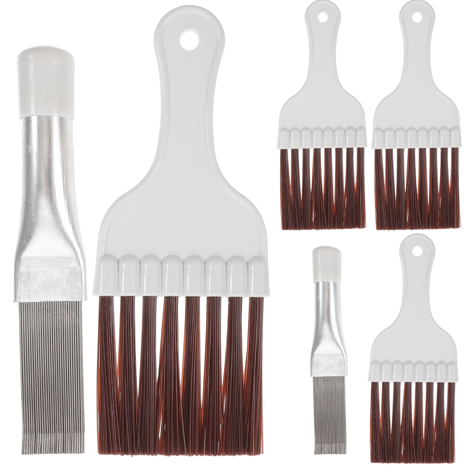 6 Pcs/Set Air Conditioner Brush Cleaning Radiator Cleaner Brushes Whisk ...