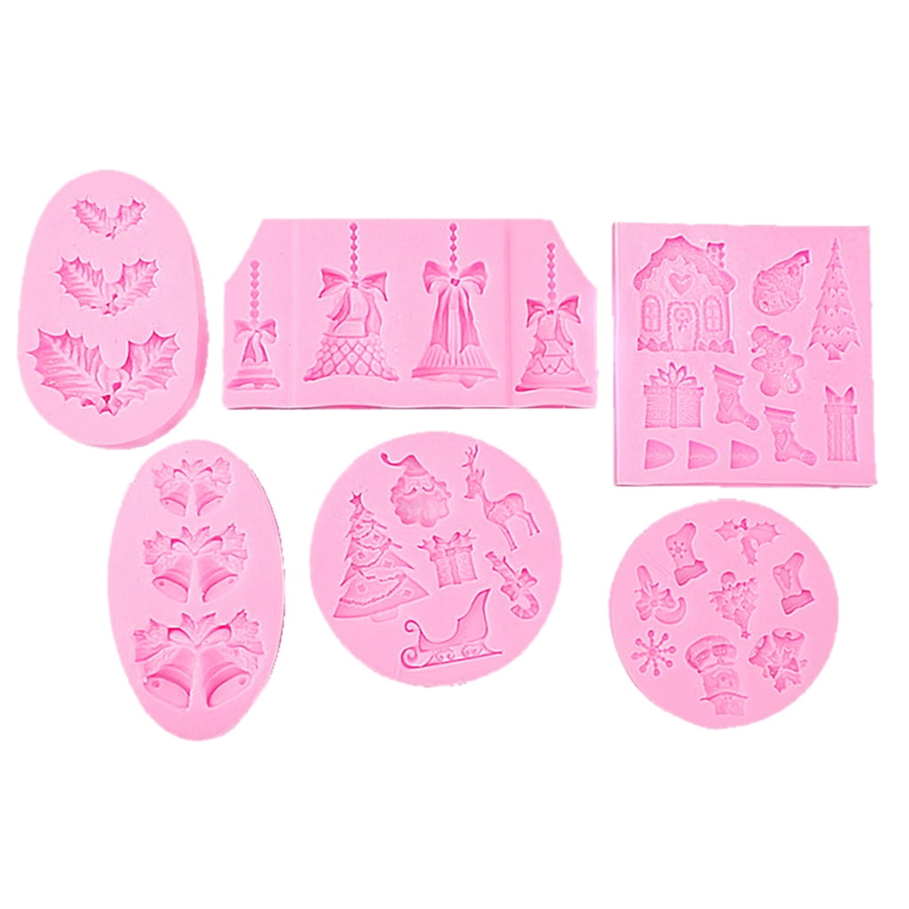 6 Pcs/Set Christmas Pendants Epoxy Resin Mold Hanging Decorations ...