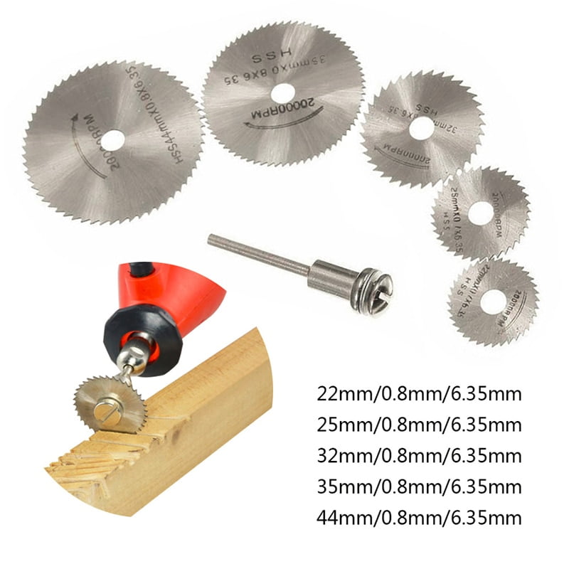 6 Pcs/Set HSS Circular Saw Blade Cutting Disc Drill Rotary Tool For ...