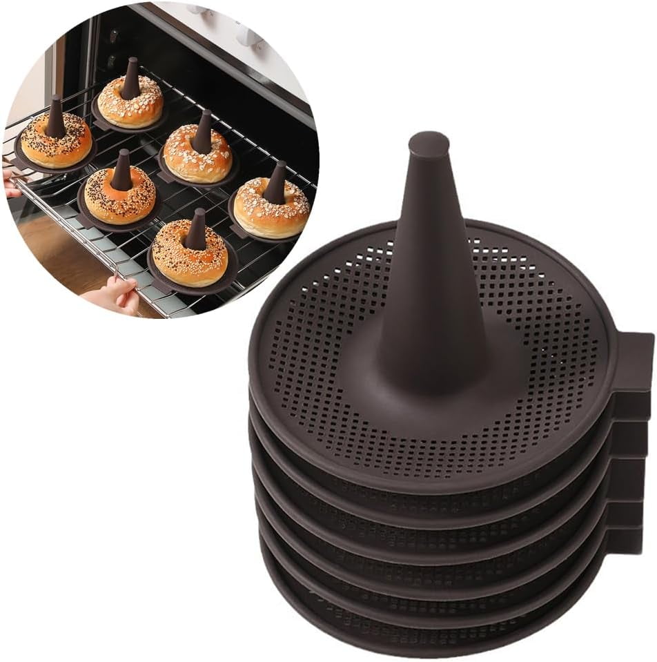 6 Pcs/Set Silicone Donut Molds, Nonstick Silicone Donut Mold for Baking ...