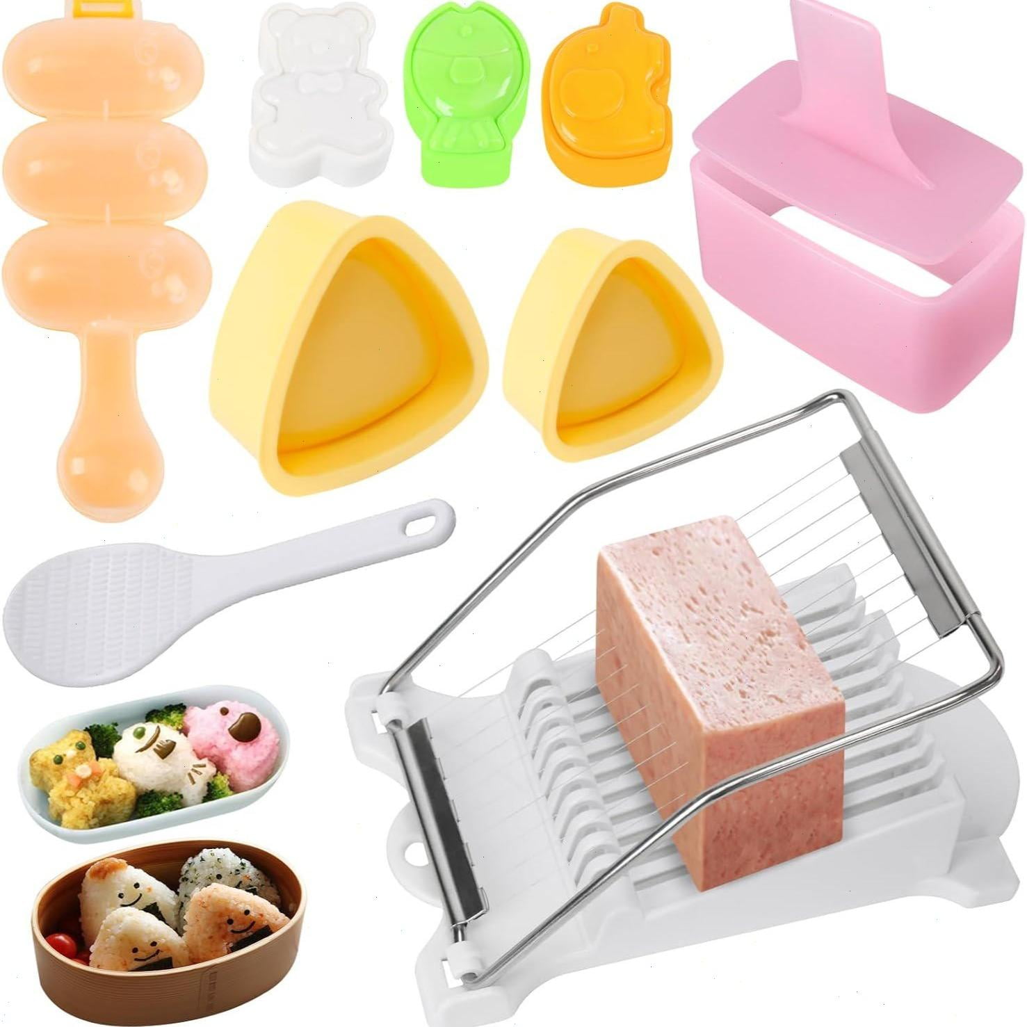 6 Pcs/Set Spam Musubi Maker Mold Press (Non Stick) with Luncheon Meat ...