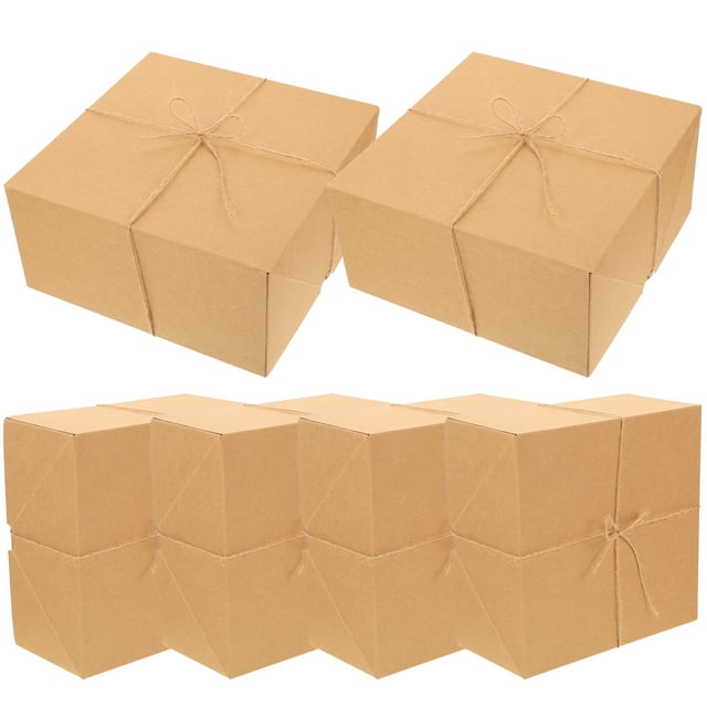 6 Pcs Shipping Boxes Cardboard with Lids Gift Chocolate Affordable ...