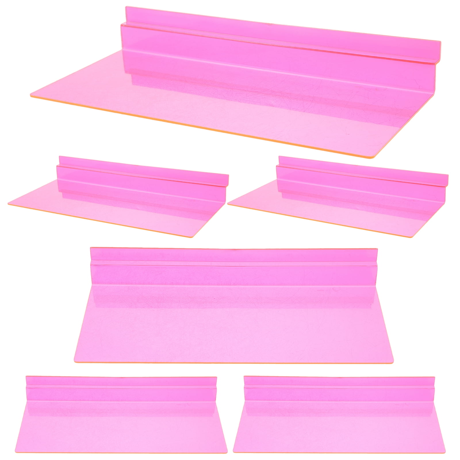 6 Pcs Shoe Rack Racks Organizers Space Saver Shelves Display Slat Wall ...