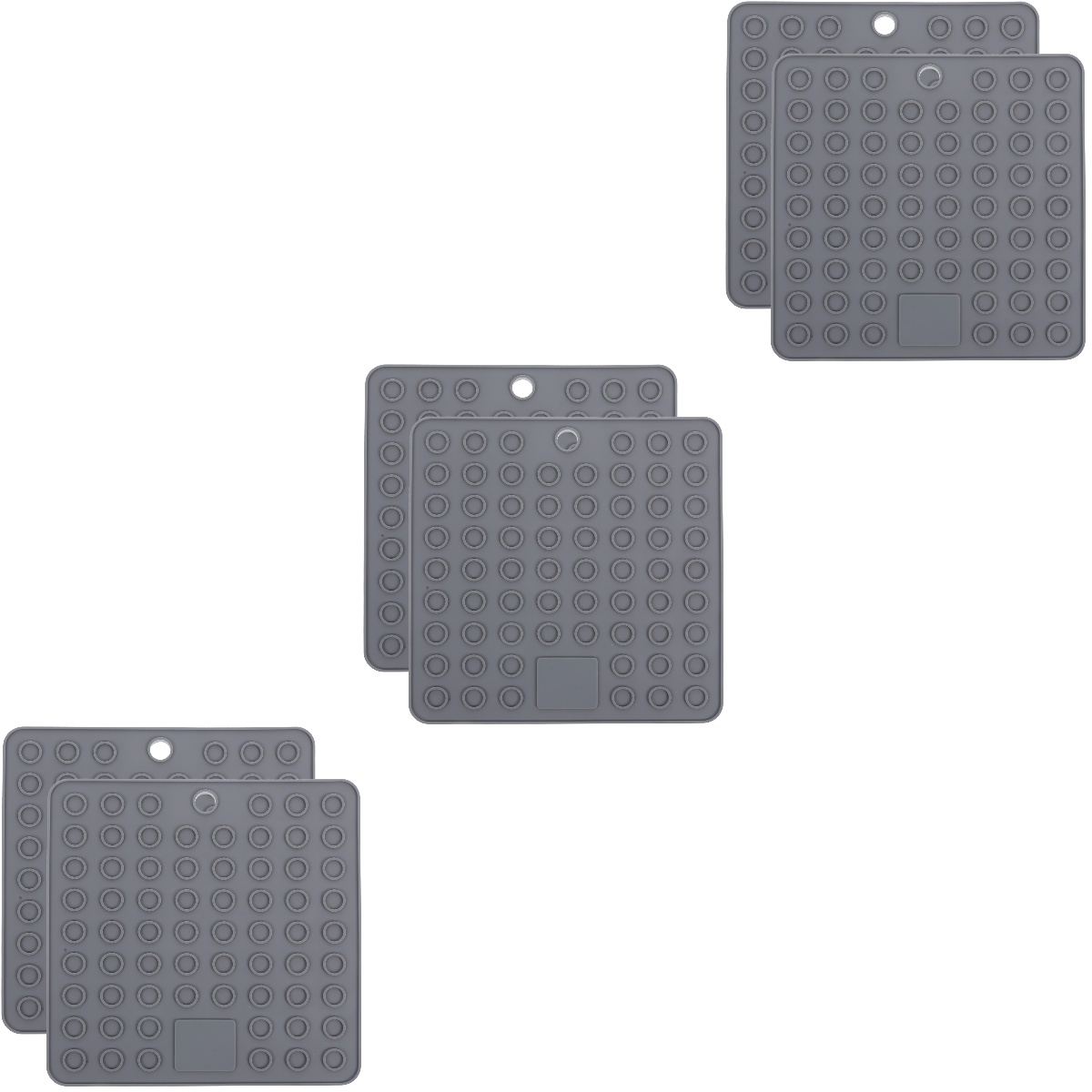 6 Pcs Silicone Draining Mat Tripod Coffee Machines Drying for Dishes ...