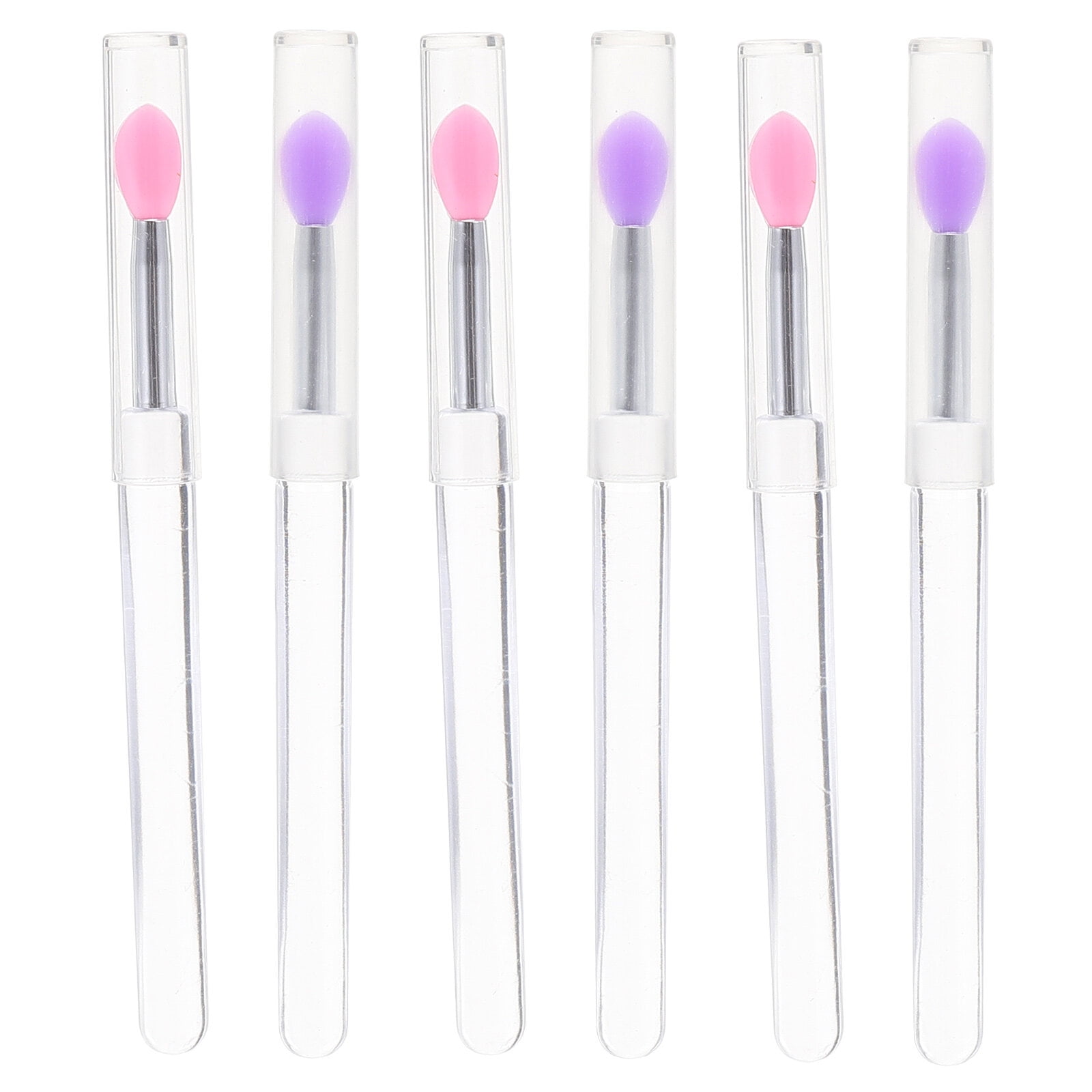 6 Pcs Silicone Lip Brush with Lid Silicone Lip Mask Spoons Valentines ...