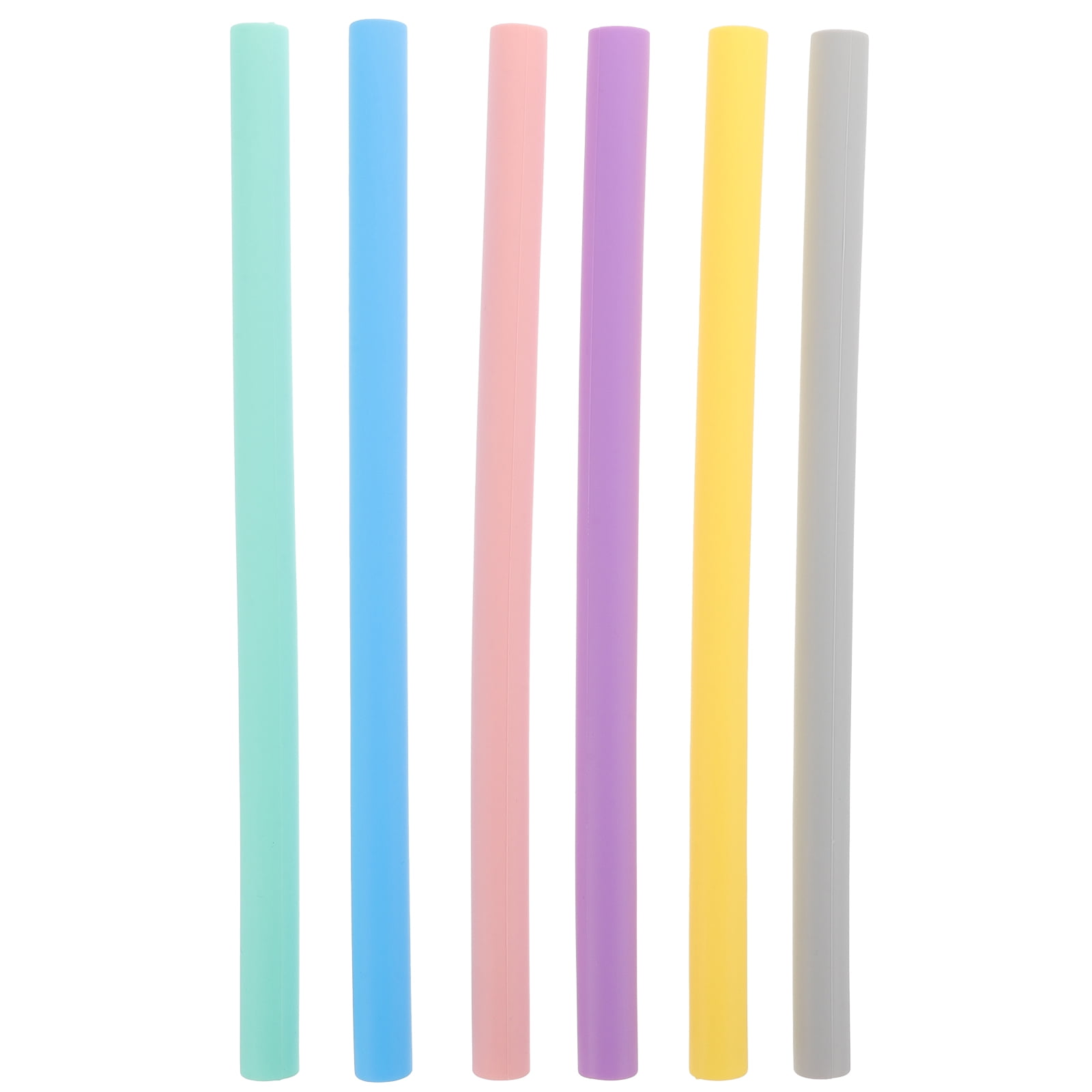 6 Pcs Silicone Straw Shot Straw Party Straw Soda Straws Drinks Straws ...