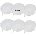 6 Pcs Silicone Stretch Lids Reusable and Durable Silicone Container ...