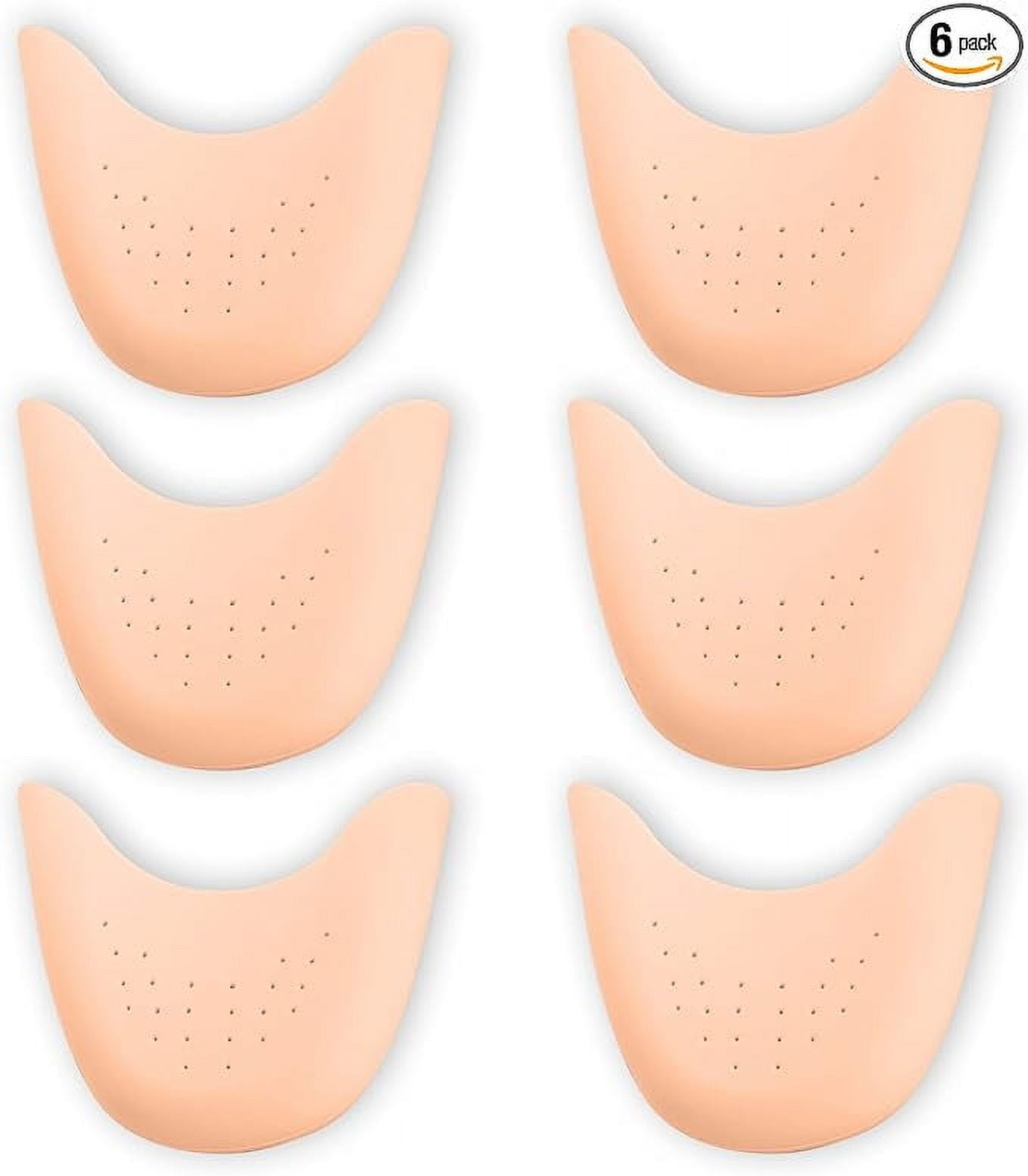 6 Pcs Silicone Toe Protectors Toe Pouches Soft Silicone Pointe Toe Pads ...