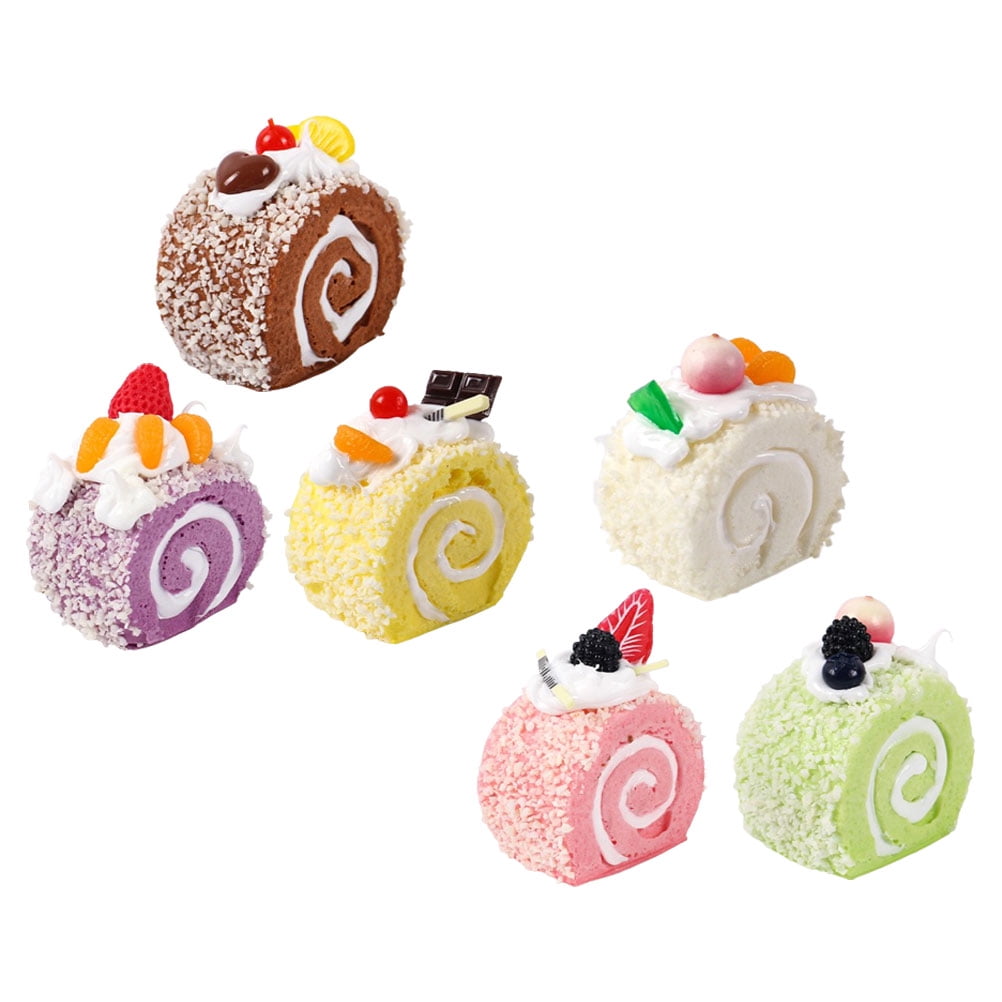 6 Pcs Simulation Cake Fruit Cakes Artificial Cakes DIY Cake Models ...