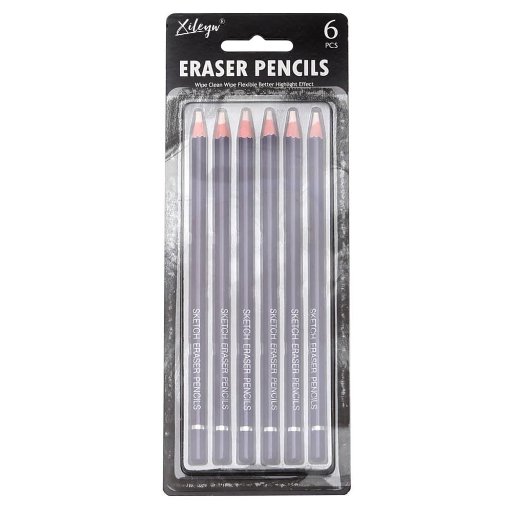 6 Pcs Sketch Pencil Erasers Decorative Eraser Drawing Tools Drawing Pad ...