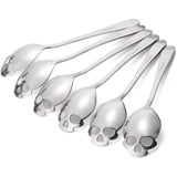 6 Pcs Skull Spoons Stainless Steel 18/8 Beautiful Skull Teaspoons ...
