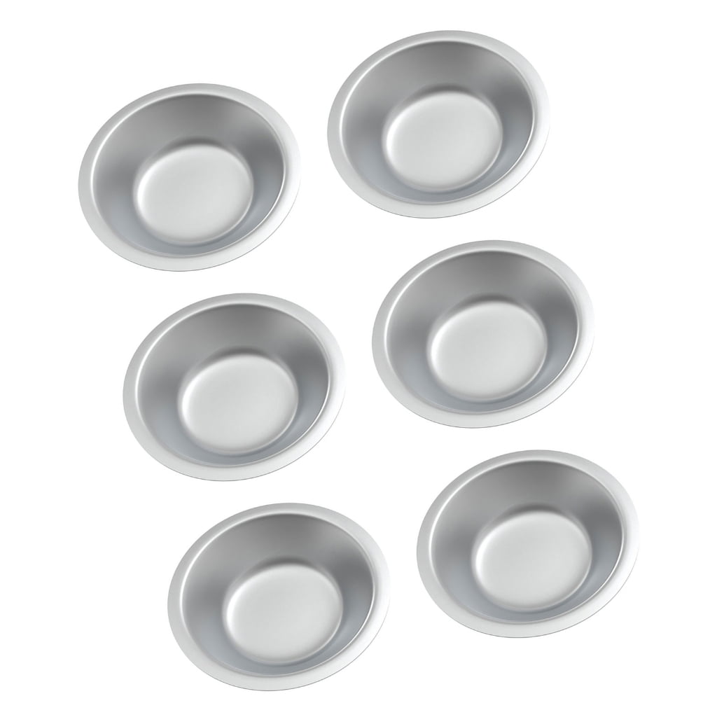 6 Pcs Small Round Paint Tray Mixing Palette Tray Metal Painting Color ...