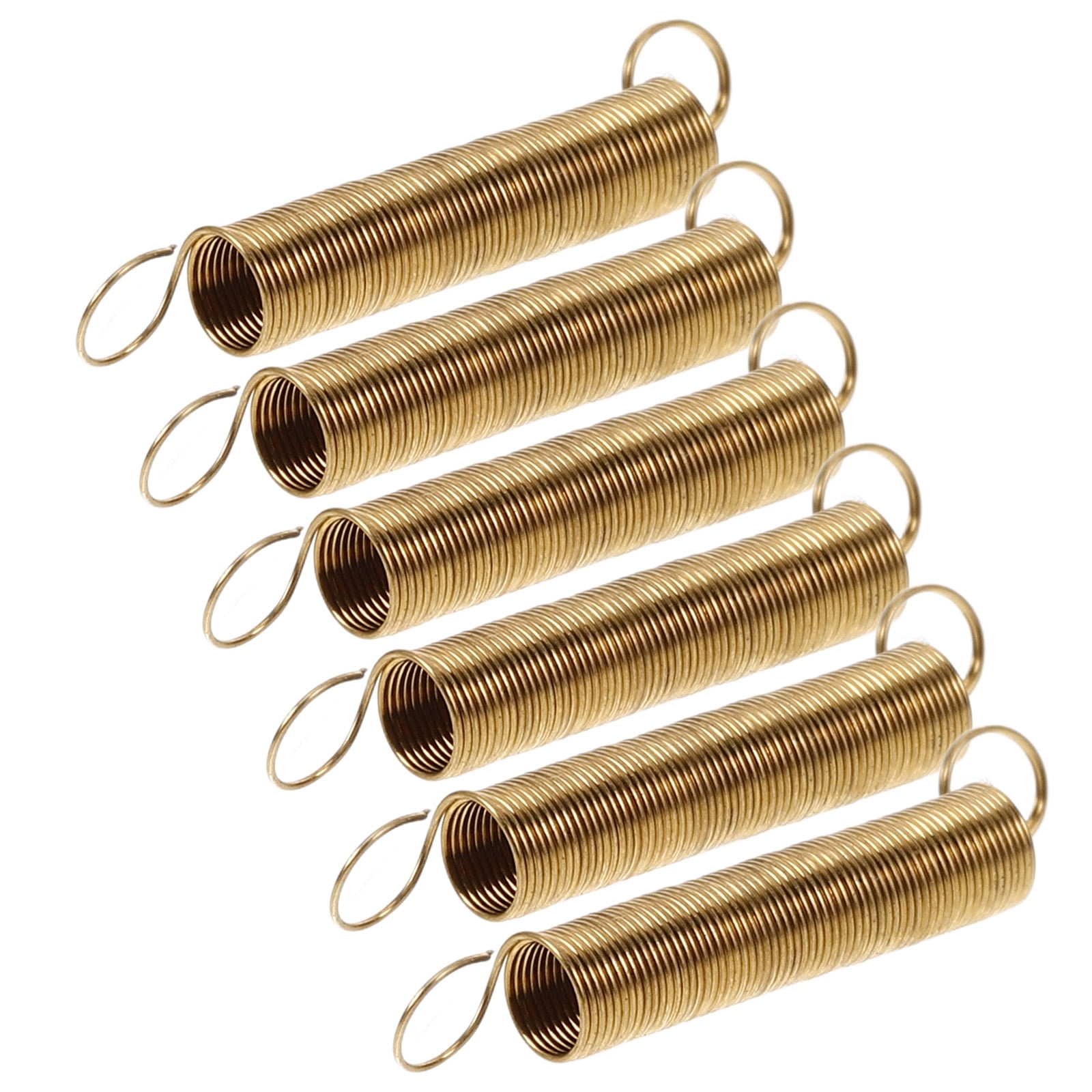 6 Pcs Small Springs with Hooks Alarm Clock Replacement Parts Golden ...