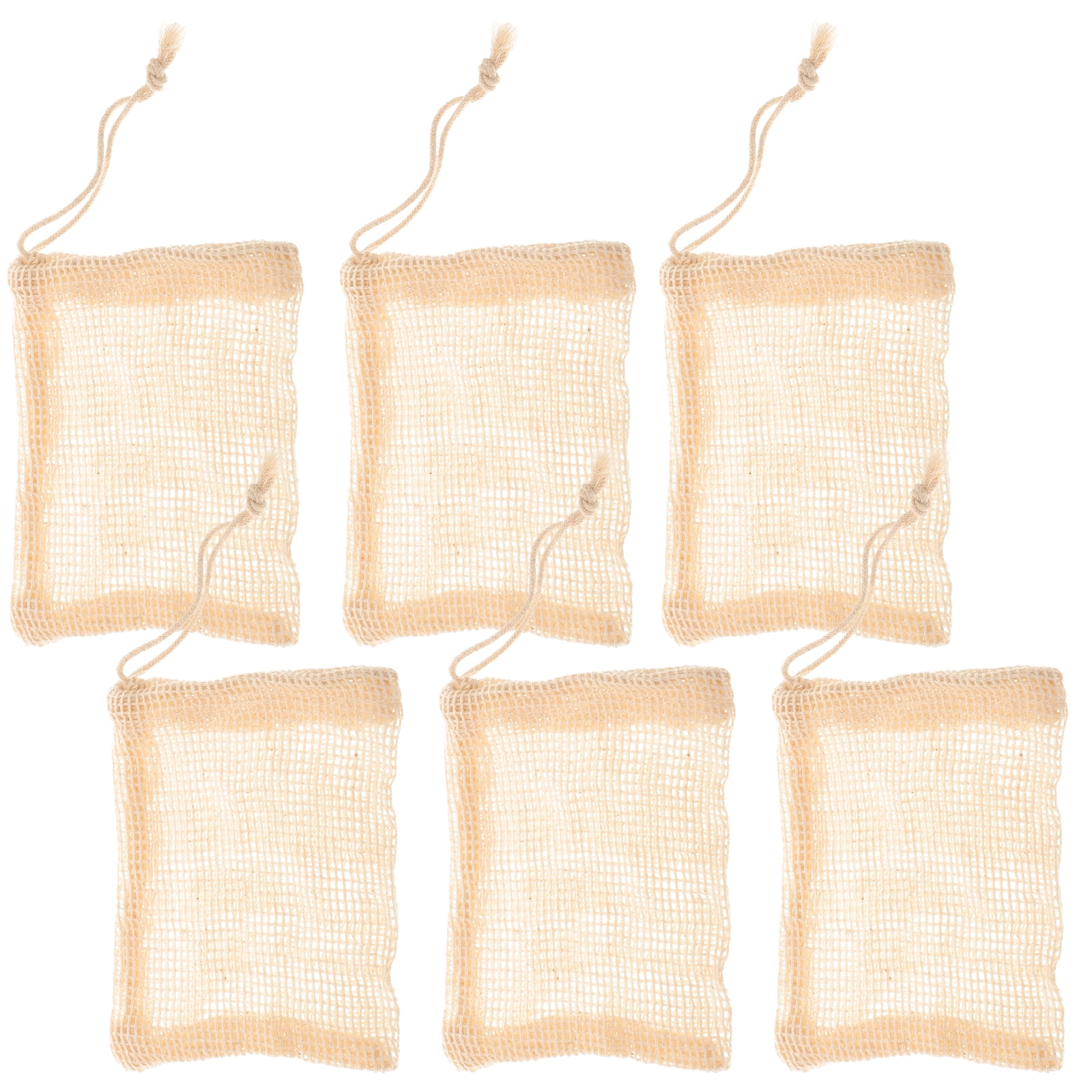 COSMOBETTY Soap Rope Pouch Beige 6Pcs Women Skin Cleaning - Walmart.com