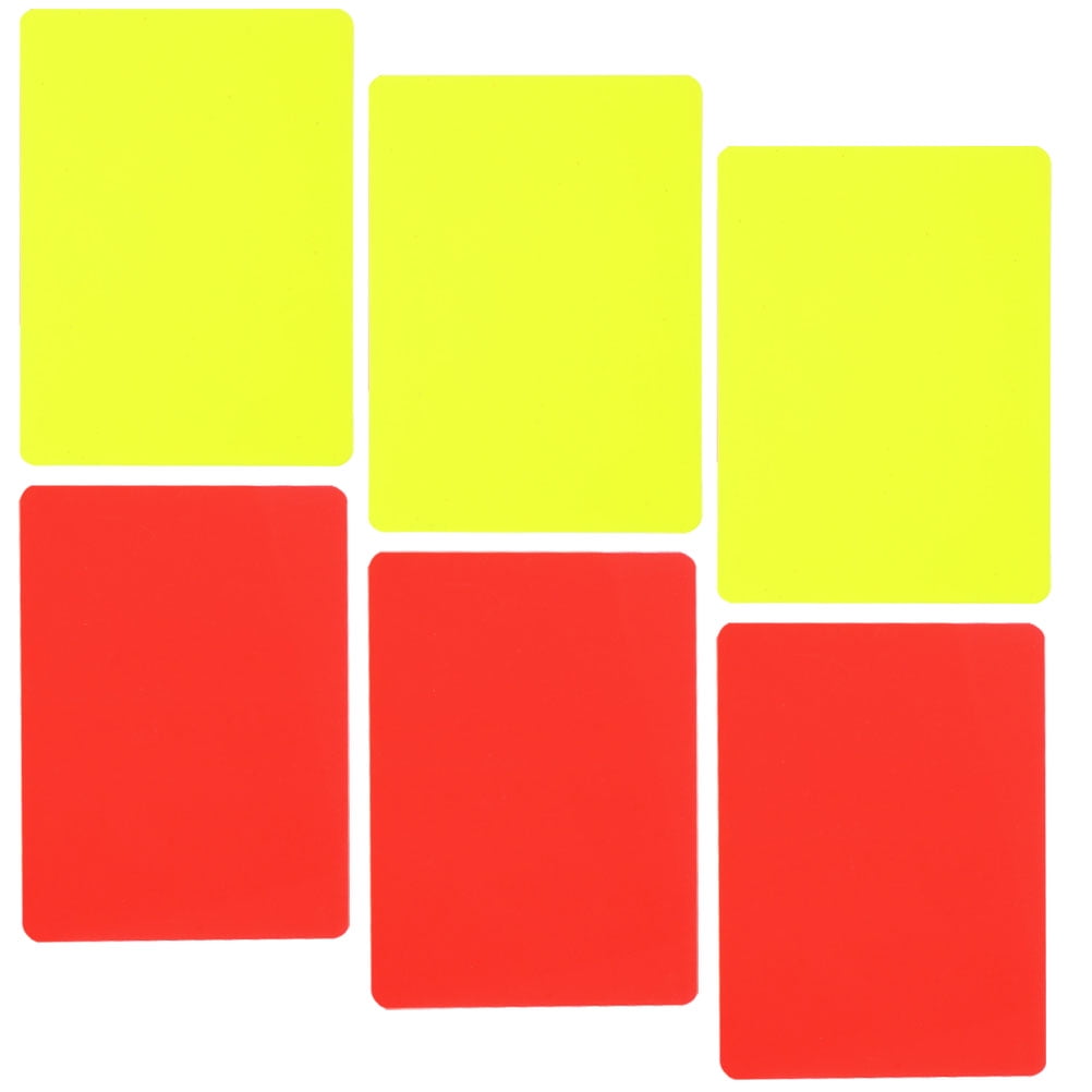 6 Pcs Soccer Referee Cards Football Supply Wallet Purses Judge Warning ...