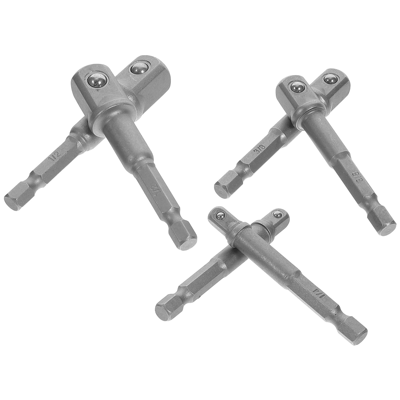 OUNONA 6pcs Socket Adapter Set Drill Bit Includes 1/4 Inch 3/8 Inch 1/2 ...