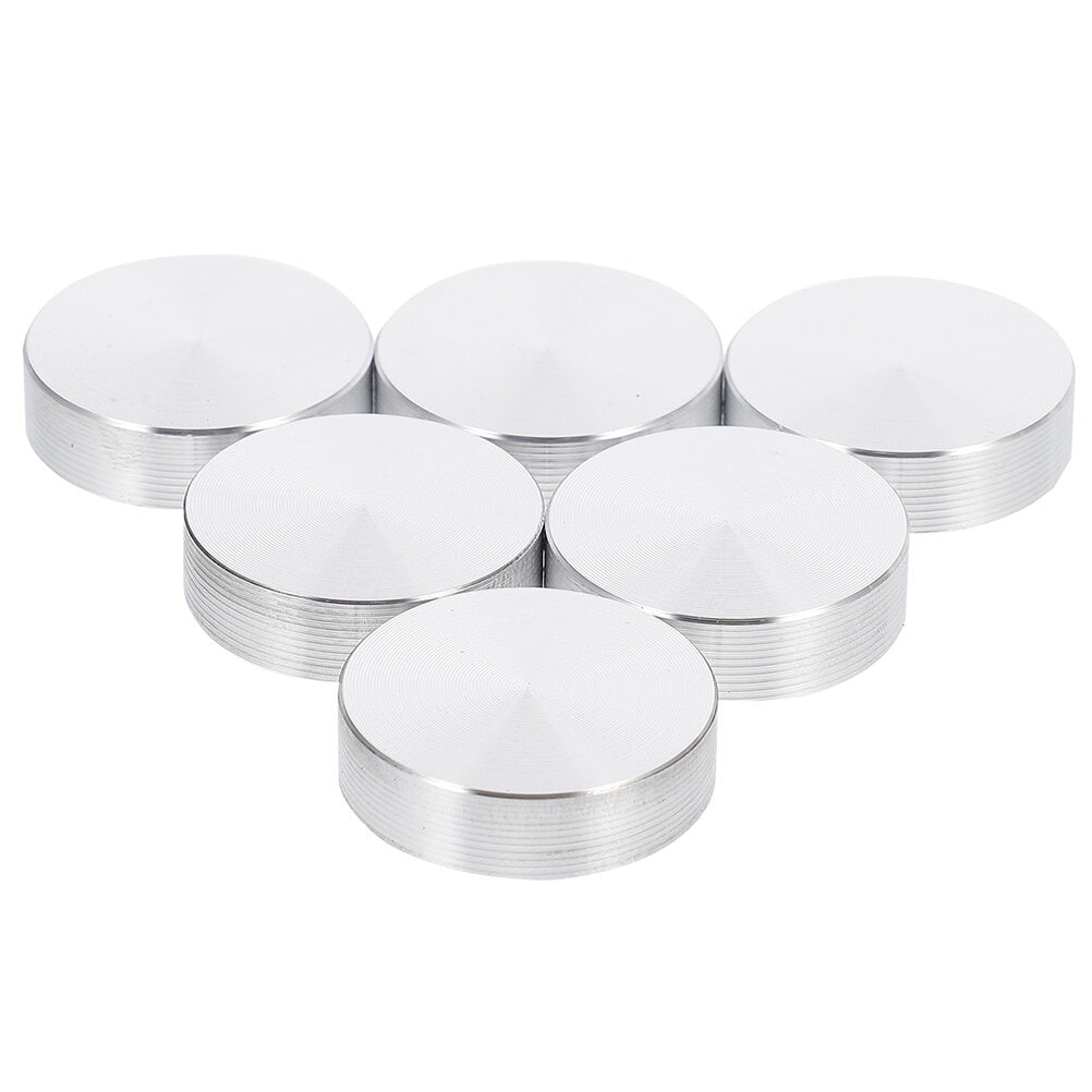 6 Pcs Solid Aluminum Cake Round End Table Aluminum Disc Round Glass ...