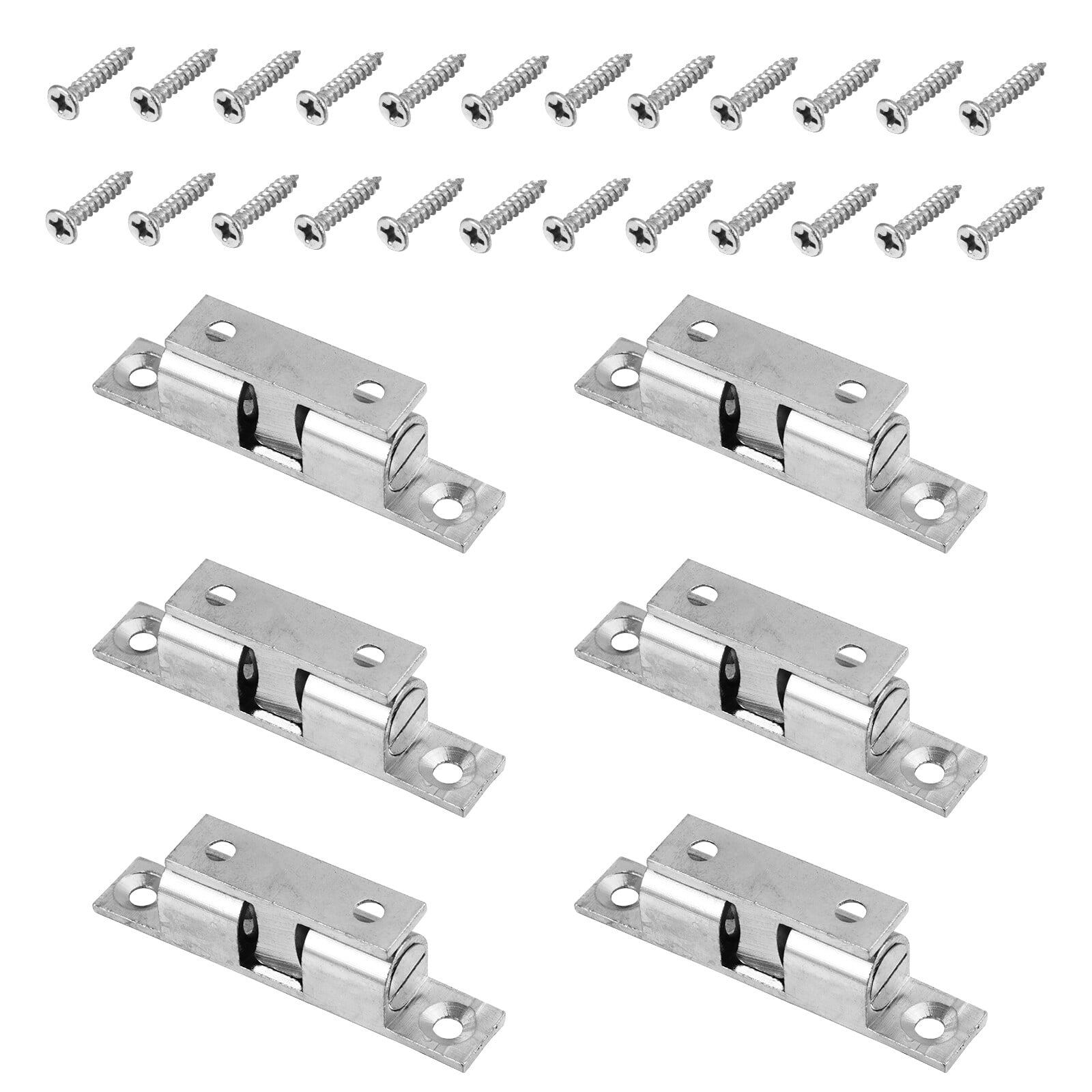 6 Pcs Spring Lock Ball Tension Roller Closet Door Ball Catch Brass ...