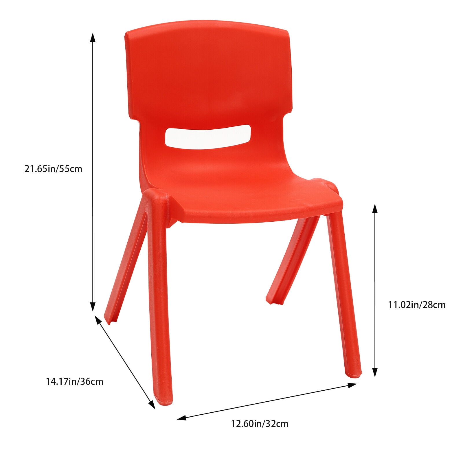 6 Pcs Stackable School Chairs, Kids Plastic Stack Chairs, 6Pcs Child ...