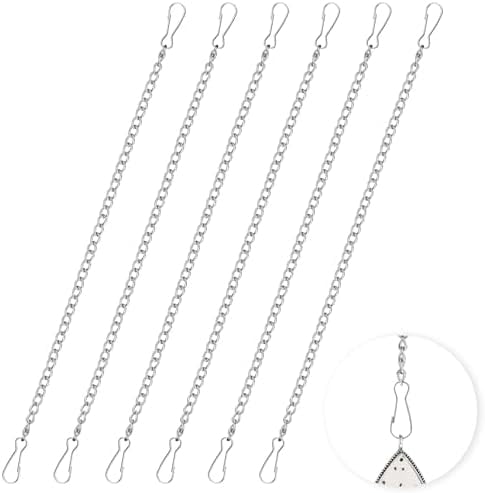 6 Pcs Stain Glass Window Hanging Chain, 20 Inch Picture Hanging Chain ...