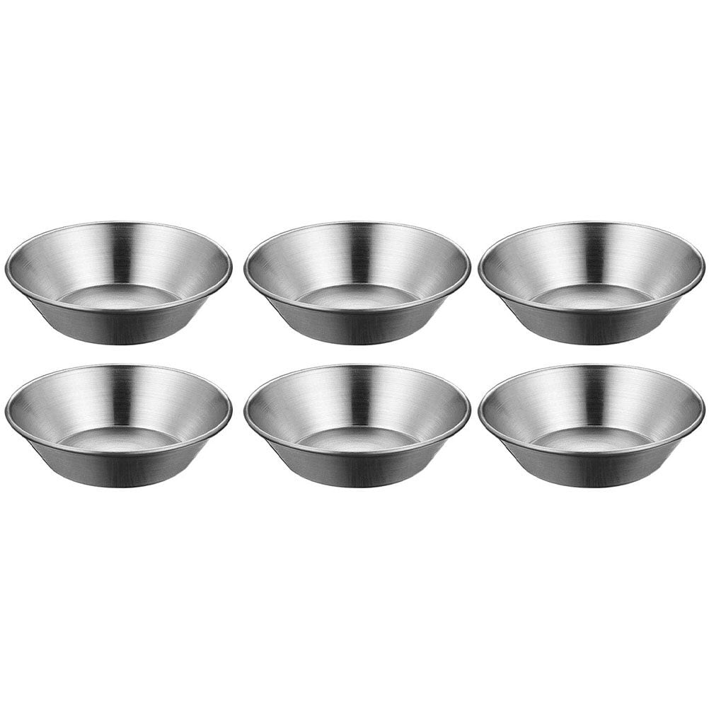 6 Pcs Stainless Steel Egg Tart Mold Pasties Mold for Cake Shot Molds ...