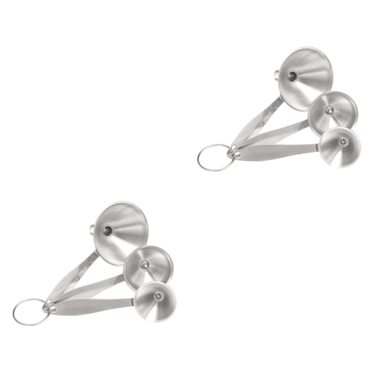 6 Pcs Stainless Steel Funnel Mini Funnels Metal Funnel Fluid Funnel ...