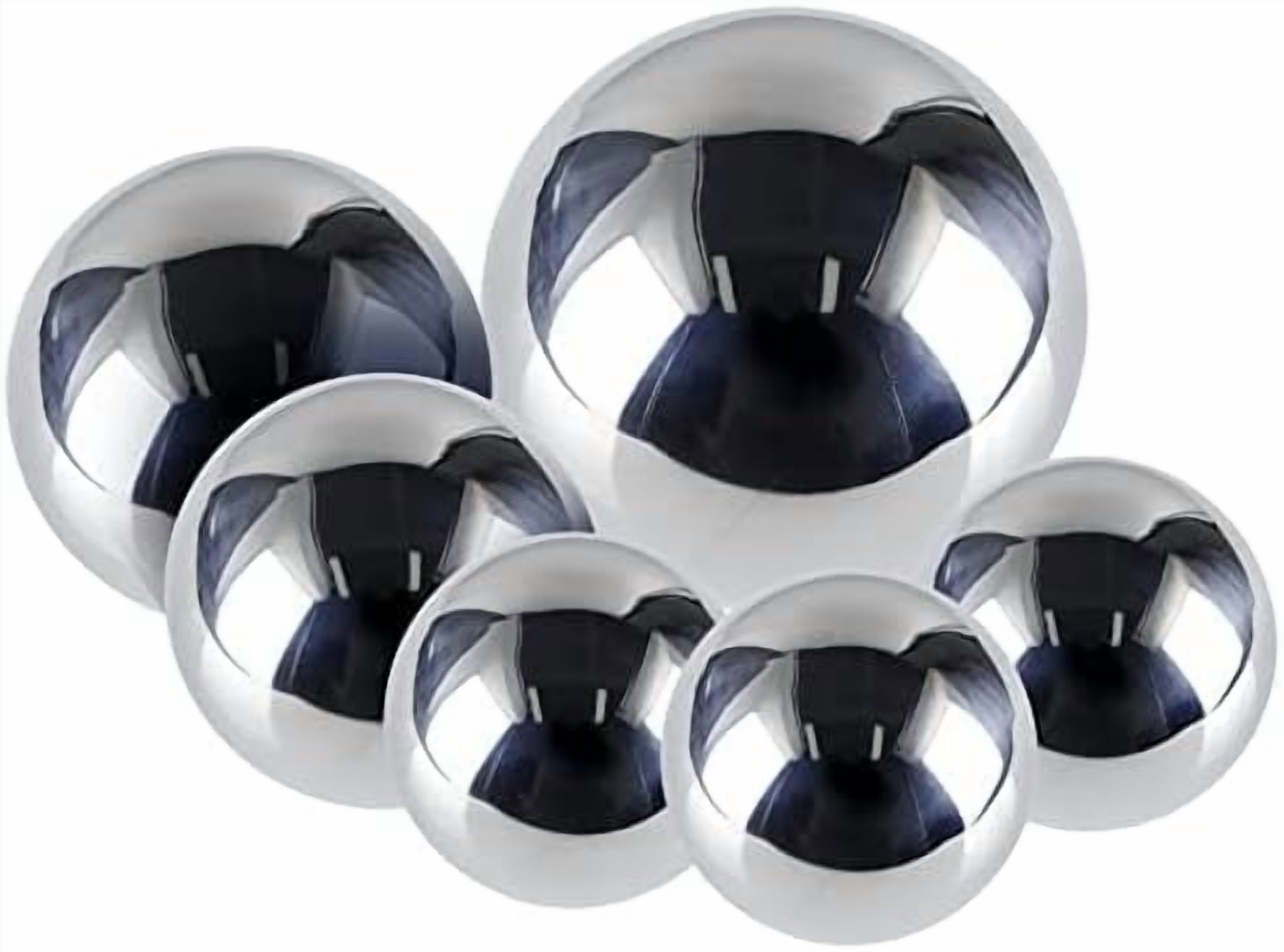6 Pcs Stainless Steel Gazing Balls, 6in/4in/3.5in/3in Diameter ...