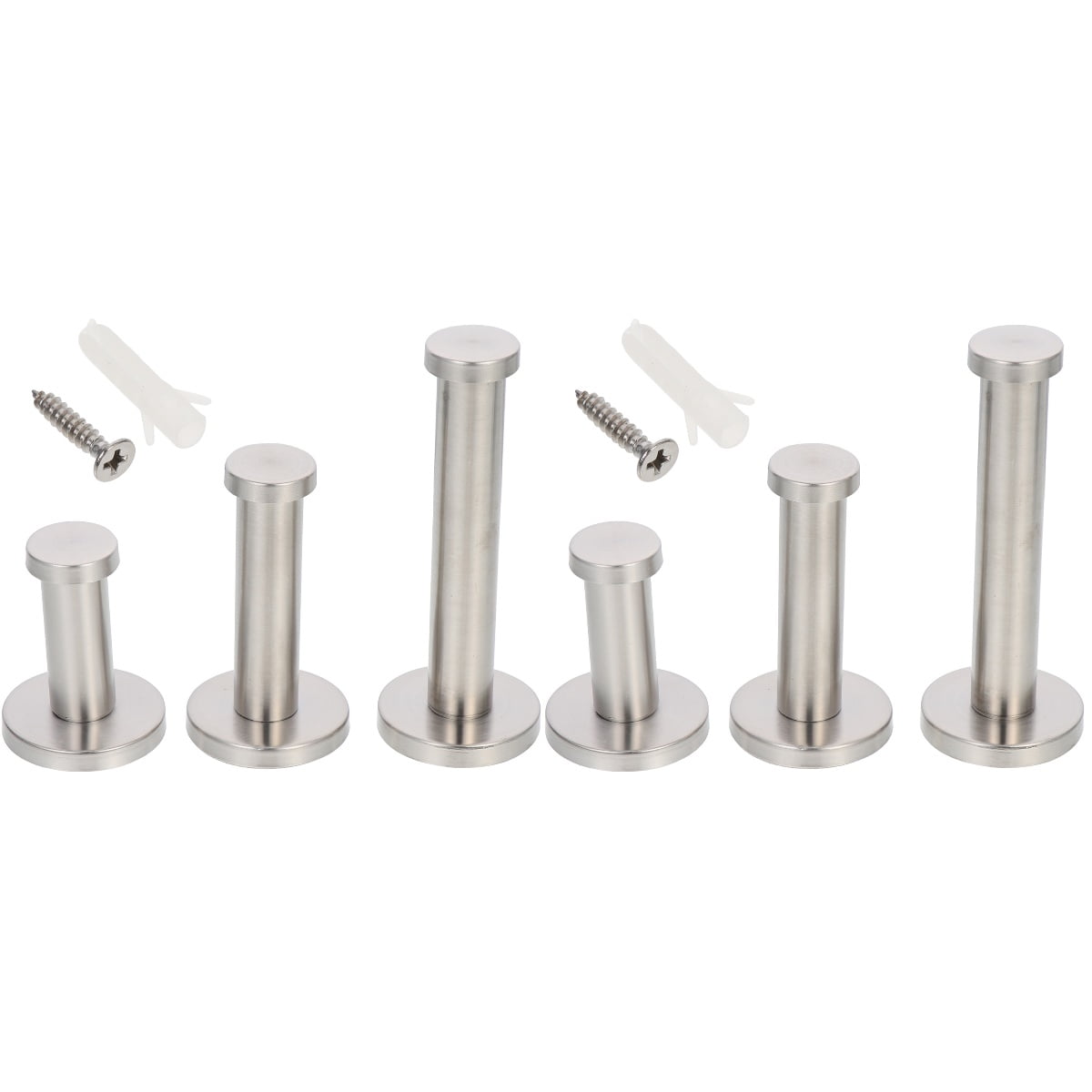 6 Pcs Stainless Steel Hook Keychain Hooks Coat Hanging Decoration ...