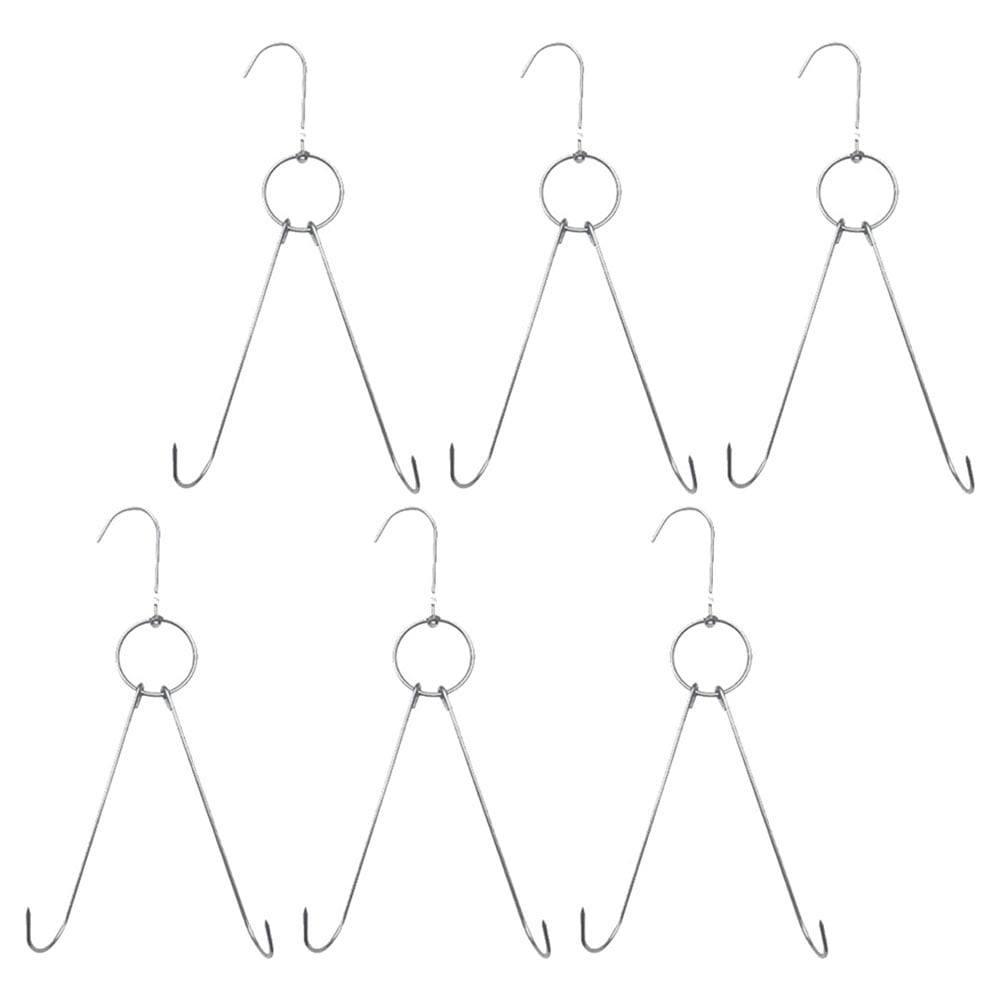 6 Pcs Stainless Steel Hook Roast Hooks Sharpened Meat Hooks Bacon Hooks ...