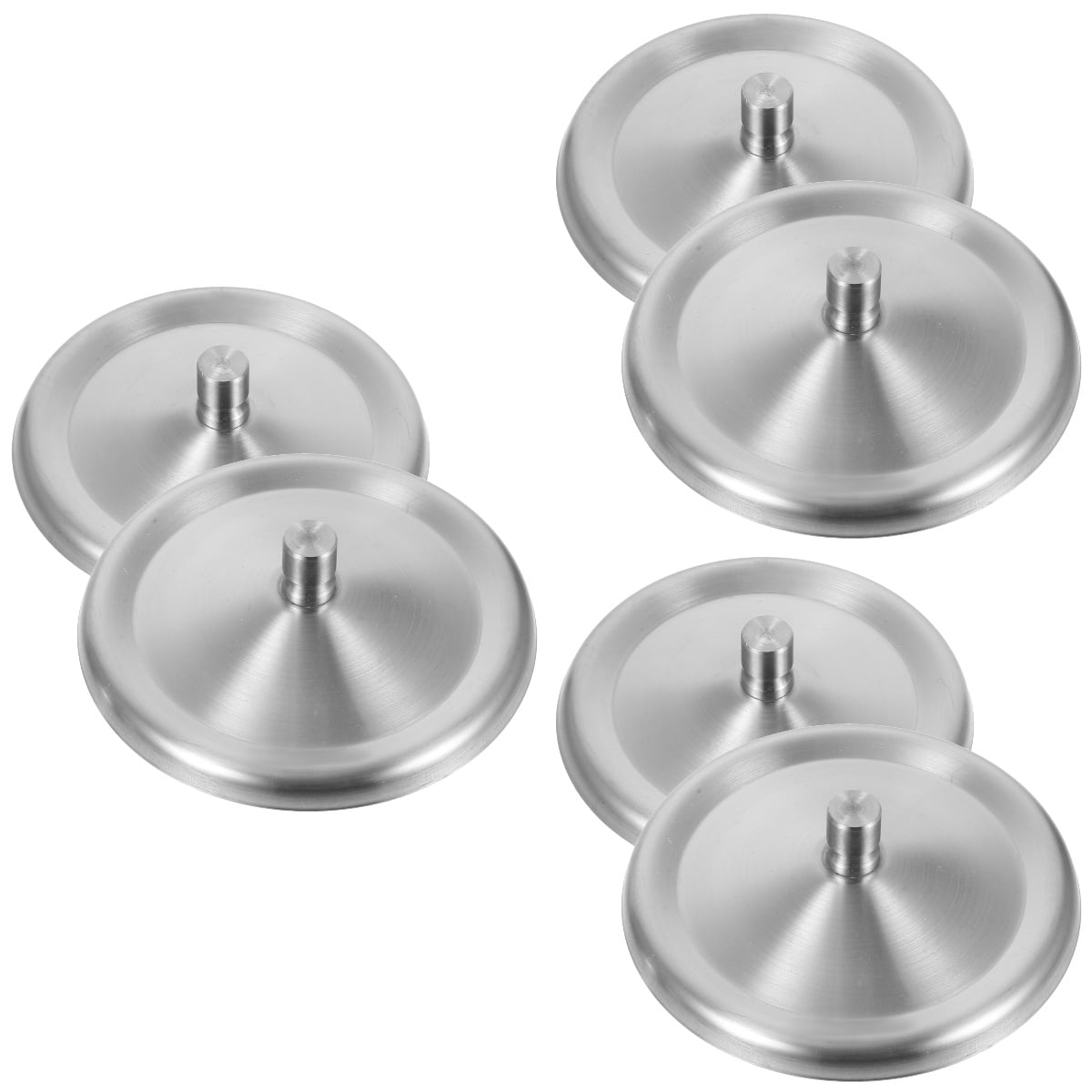 6 Pcs Stainless Steel Lid Travel Coffee Mugs Cup Cover Reusable Covers ...