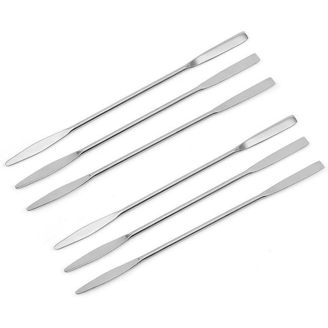 6 Pcs Stainless Steel OIF8 Makeup Spatula Stir Tool Double Head ...