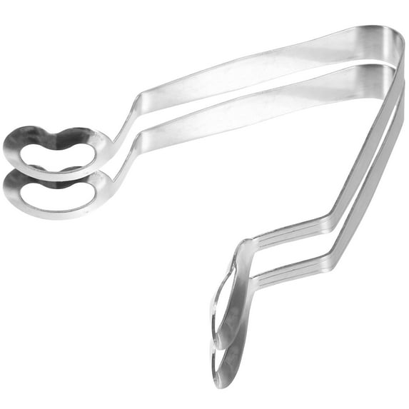 FUEENIRVA Stainless Steel Snail Tongs Easy Grip for Home Use Silver ...