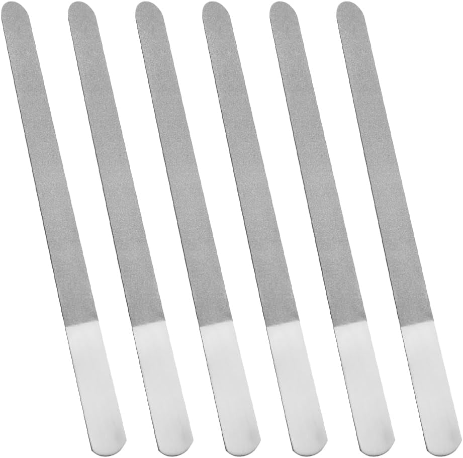 6 Pcs Stainless Steel Toenail Files Double Sided Nail Files Long ...