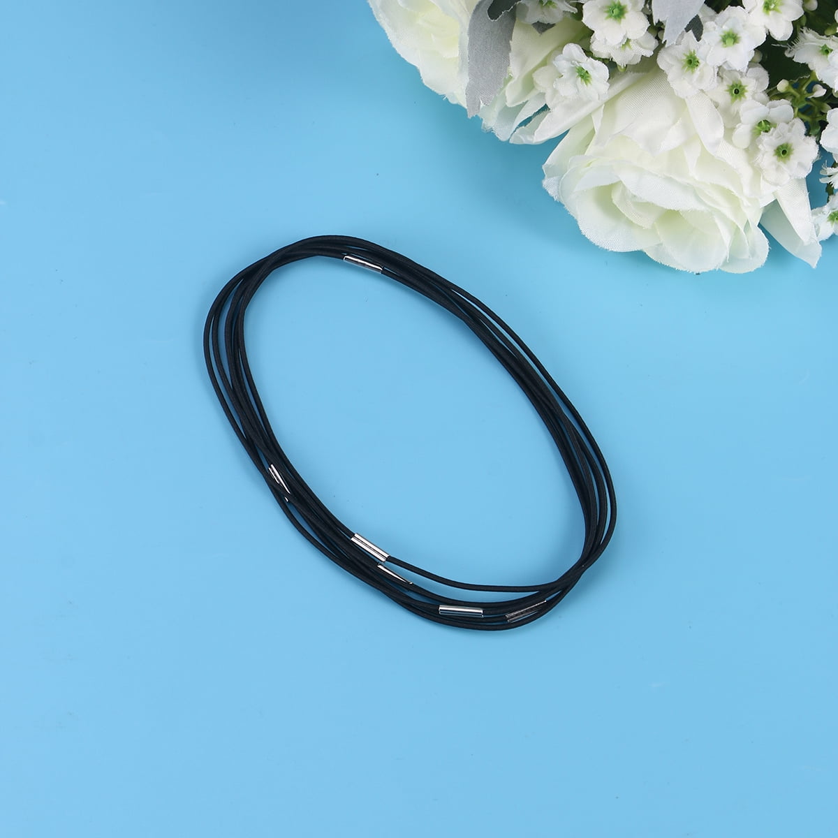 Elastic Bands for Notebook with Metal Buckle 6 Pieces Black Color Fits ...