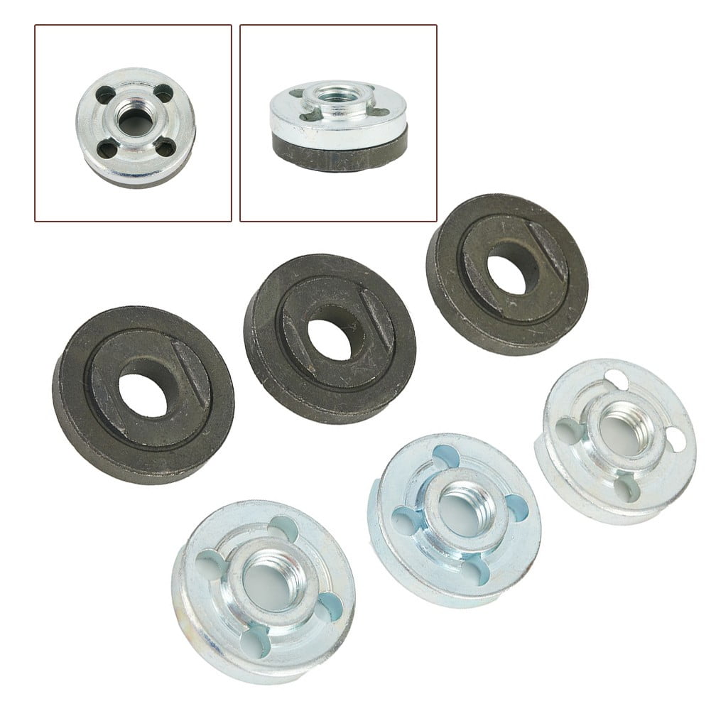6 Pcs Steel Lock Nuts Flange Nut Inner Outer Kit Angle Grinder Tool ...