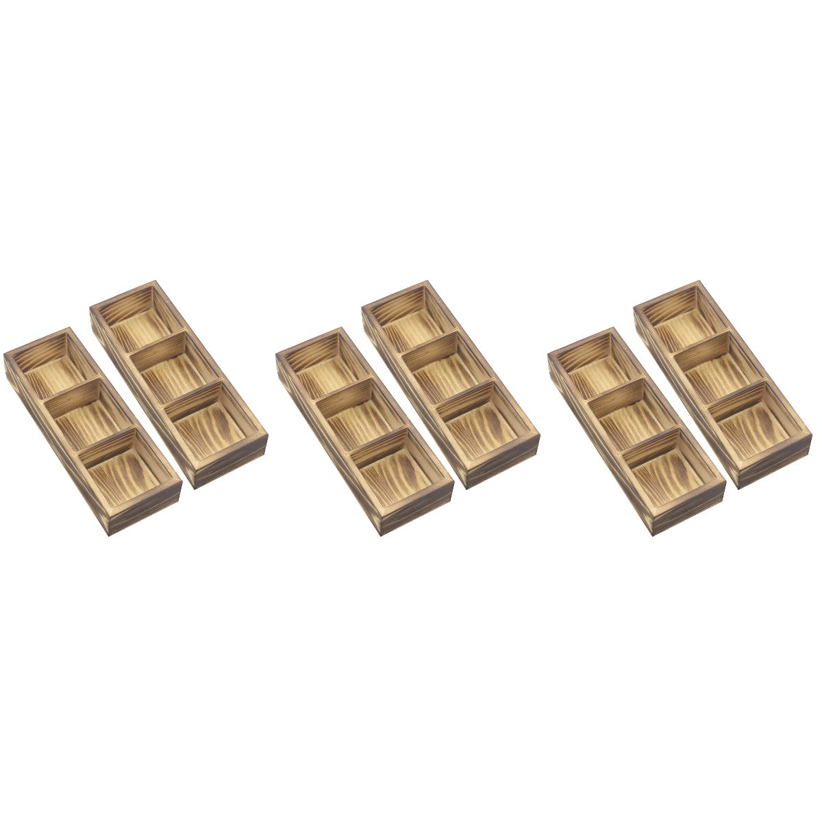 6 Pcs Storage Wooden Box Sugar Packets Coffee Kitchen Countertop ...