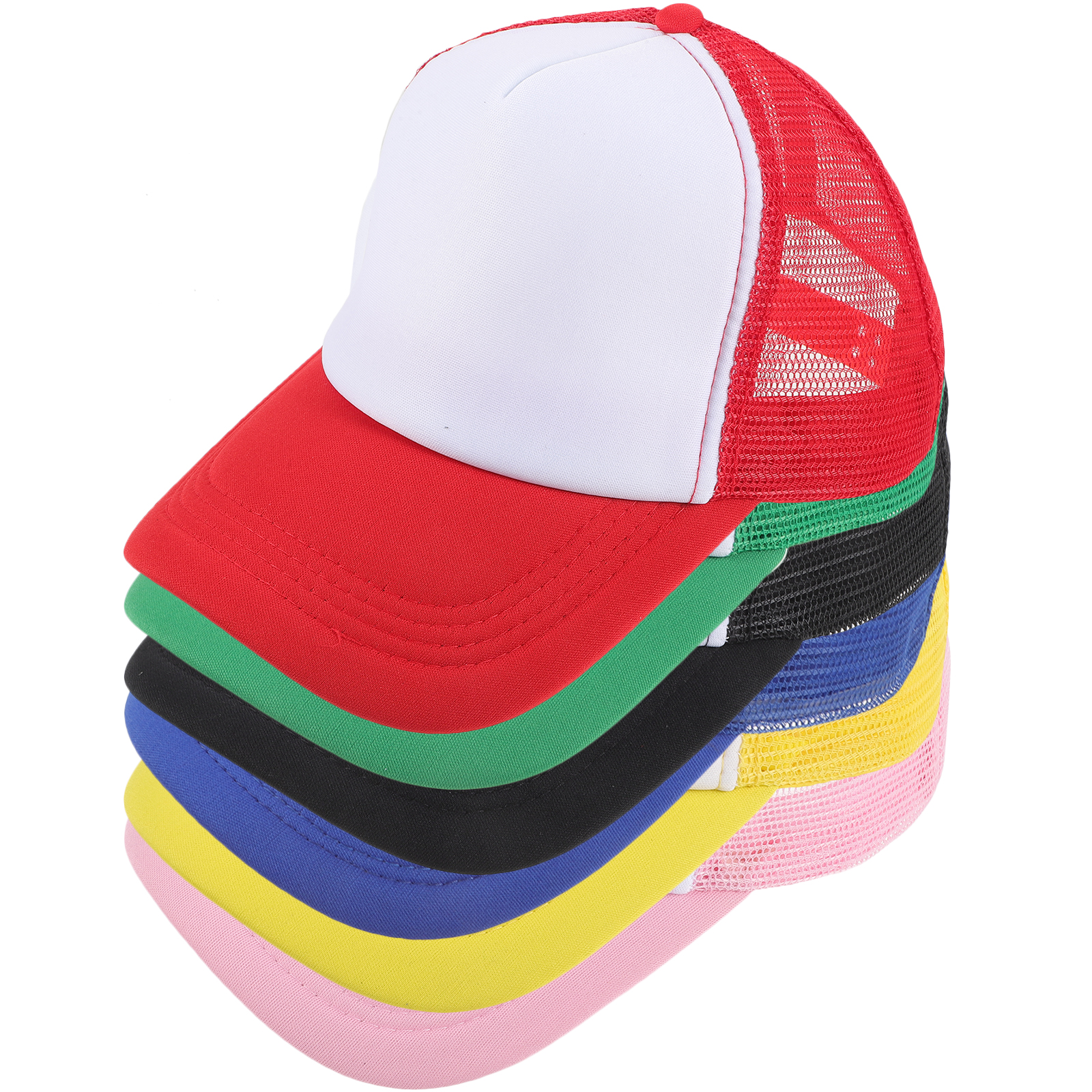 6 Pcs Sublimation Blanks Hats Running Assorted Color Men's - Walmart.com