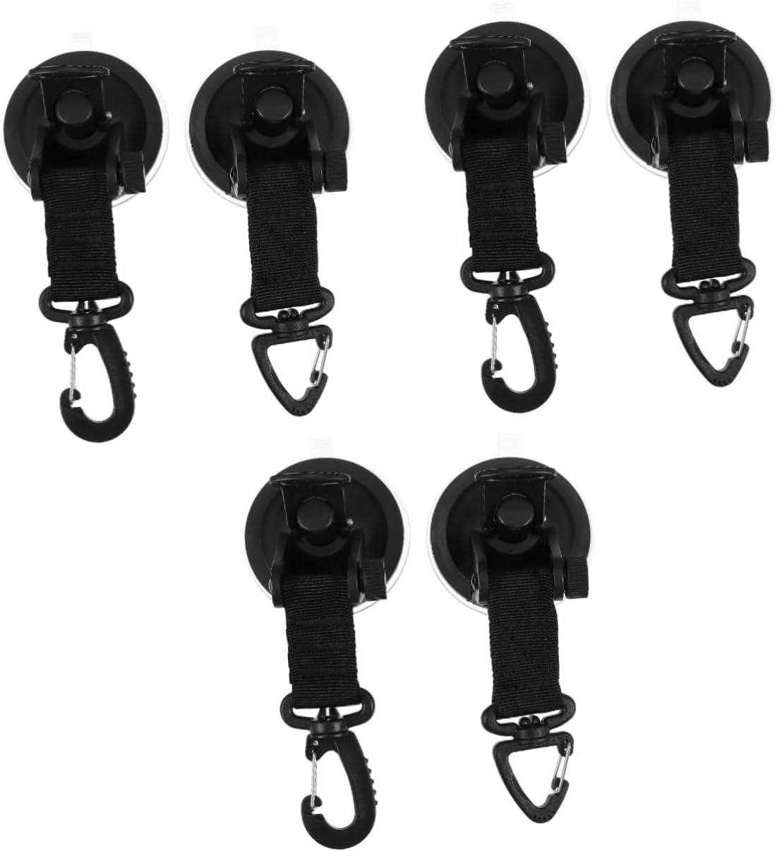 6 Pcs Suction Cup Hook S Hooks Black Hanger Hooks Q Hanger Hooks ...