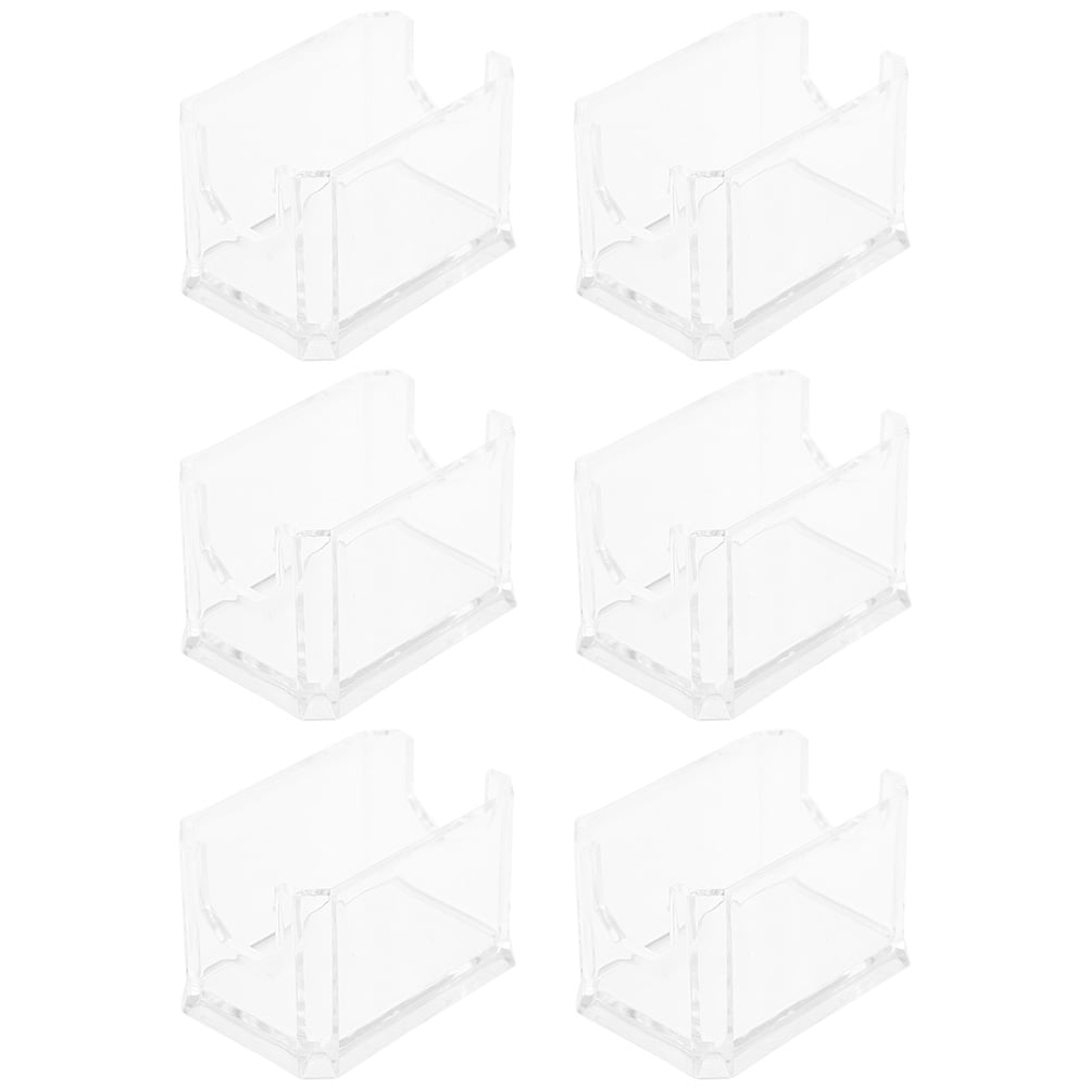 6 Pcs Sugar Box Tea Bags Packets Container Holder Countertop Storage ...